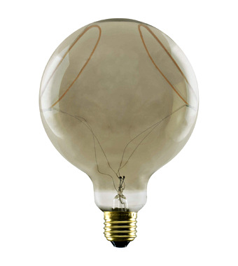 LED Globe 125 2x slanting Soft Curve smokey E27 6W 1900K
Fazno
