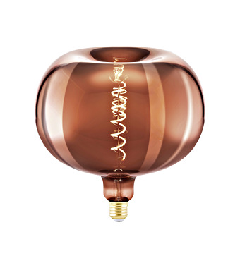 LM-E27 LED BIG SIZE E27 4W/40LM dim
staklo boje bakra, oblik jabuke