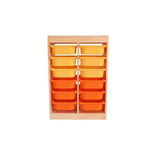 Oak Organizer - Vertical Oak Multi Purpose Cabinet