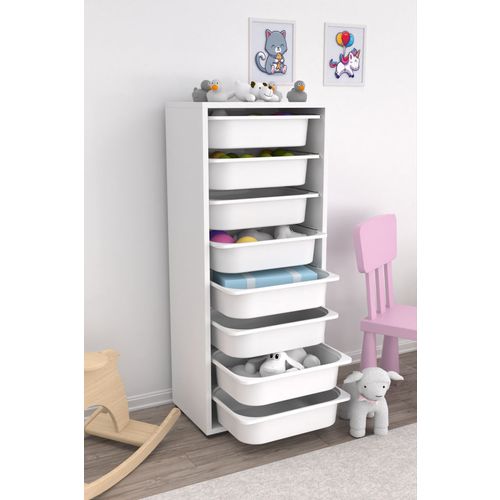 Cara 8N - White White Multi Purpose Cabinet