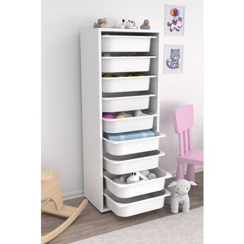 Zola 9N - White White Multi Purpose Cabinet