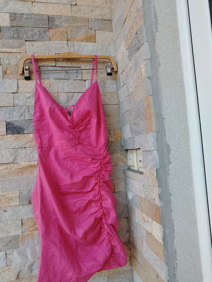 ZARA haljina lan/viskoza XS