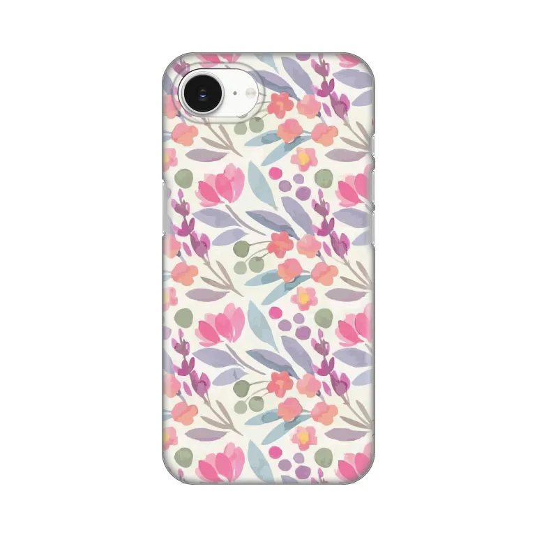 Maska Silikonska Print za iPhone 16e 6.1 Watercolor Flowers