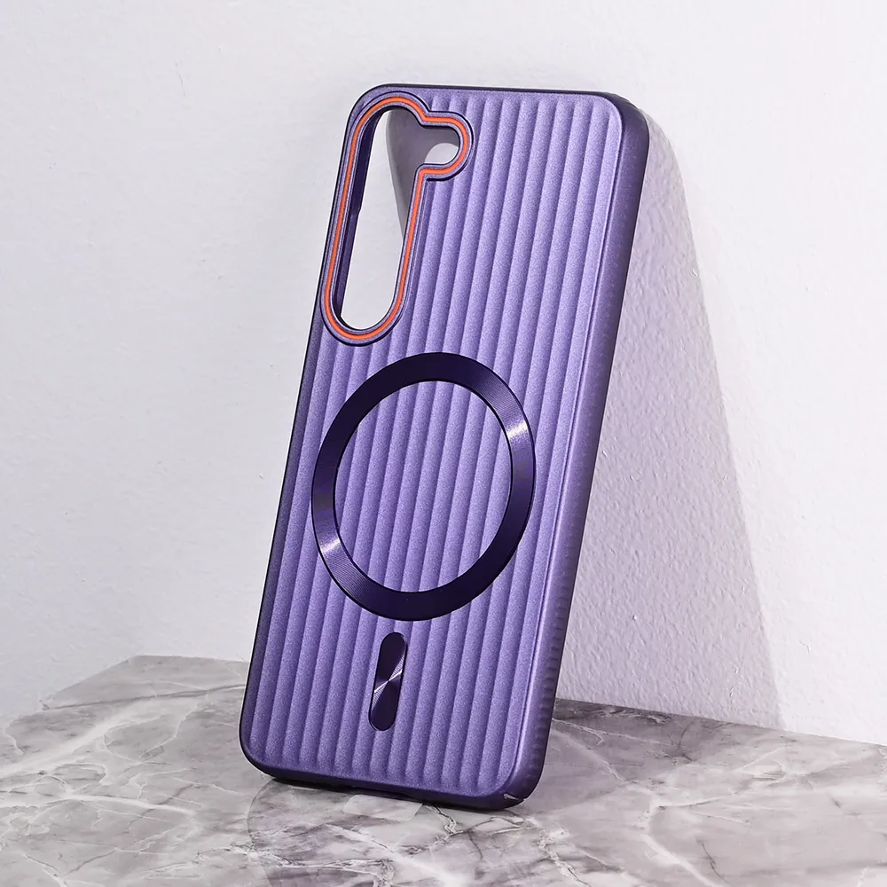 Maska Magsafe Stripe za Samsung S911B Galaxy S23 ljubicasta