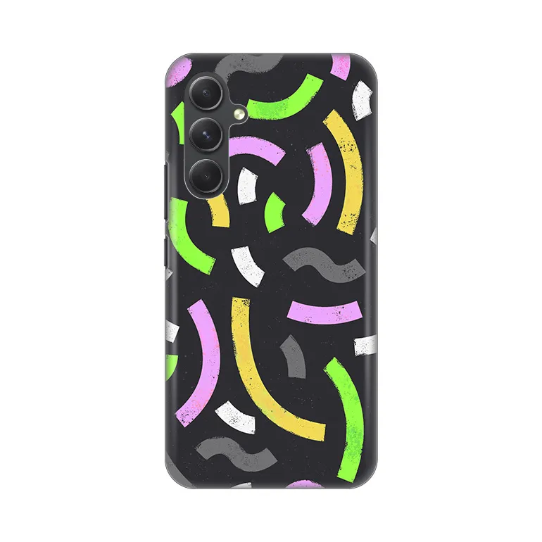 Maska Silikonska Print za Samsung A546B Galaxy A54 5G Happy Lines gray