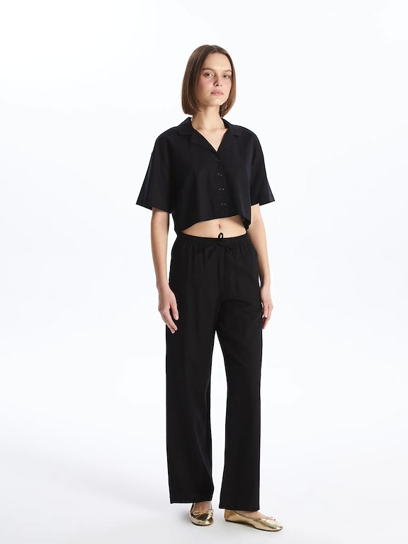 LC Waikiki Ženske pantalone S49723Z8-CVL, Crne