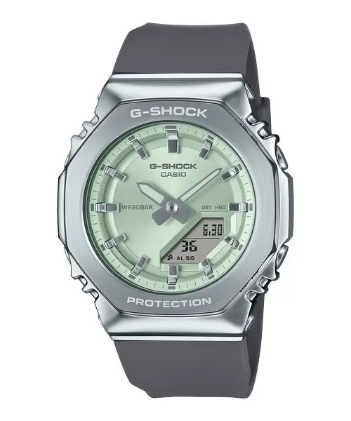 Casio Ženski sat GM-S2110-3A, Svetlozeleno kućište, Sivi
