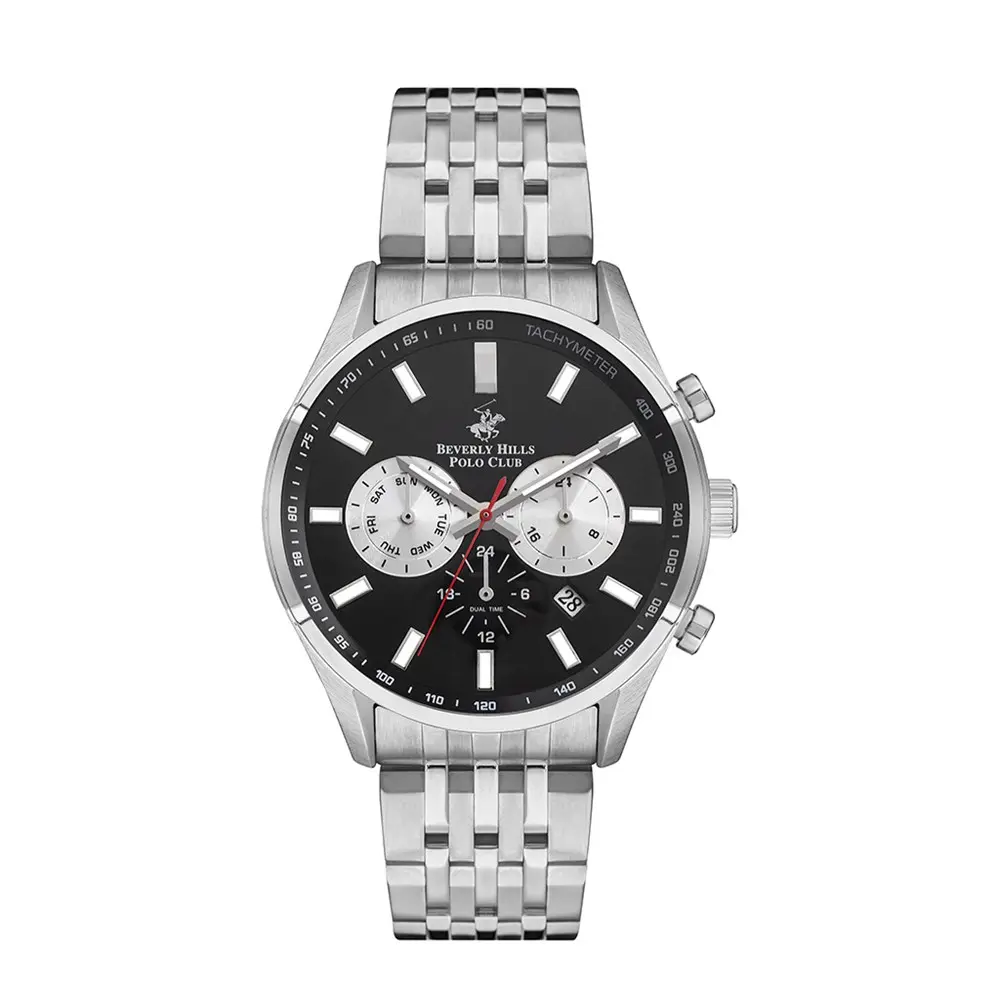 BEVERLY HILLS POLO CLUB Muški ručni sat BP3249X.350 srebrne boje