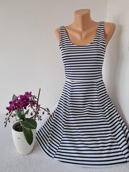 H&M mornarska haljina na bretele vel 38