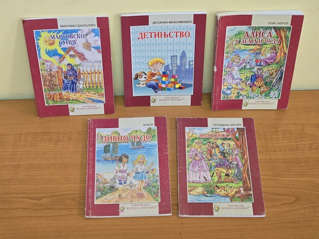 Lektira komplet 5 knjiga za 4. razred osnovne škole