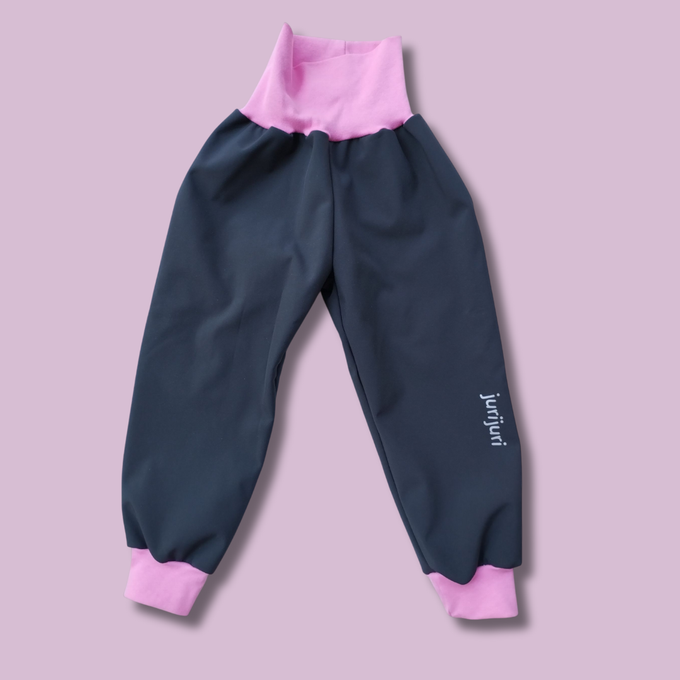Basic roze softshell pantalone za decu