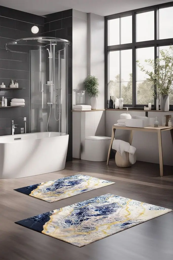 L'essentiel Maison Set prostirki za kupatilo CT-5022, 2 Komada, Šarena