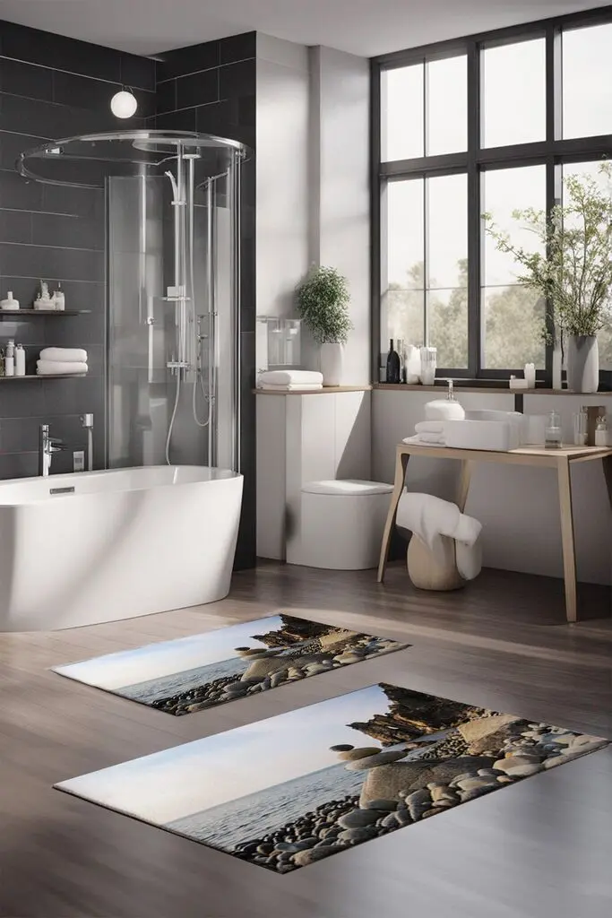 L'essentiel Maison Set prostirki za kupatilo CT-5106, 2 Komada, Šarena
