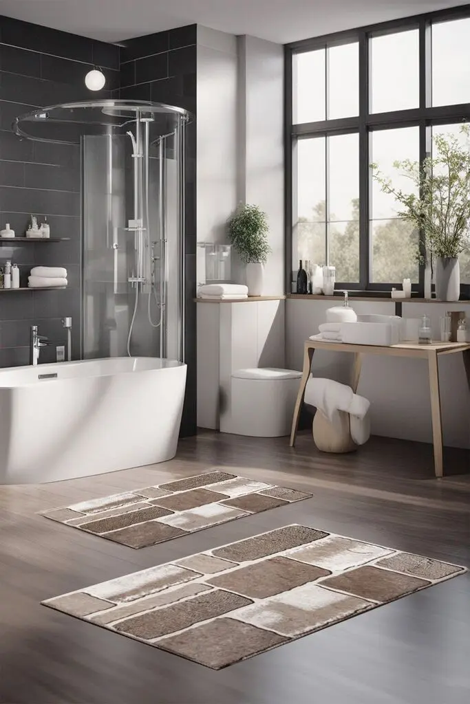 L'essentiel Maison Set prostirki za kupatilo CT-5179, 2 Komada, Smeđa