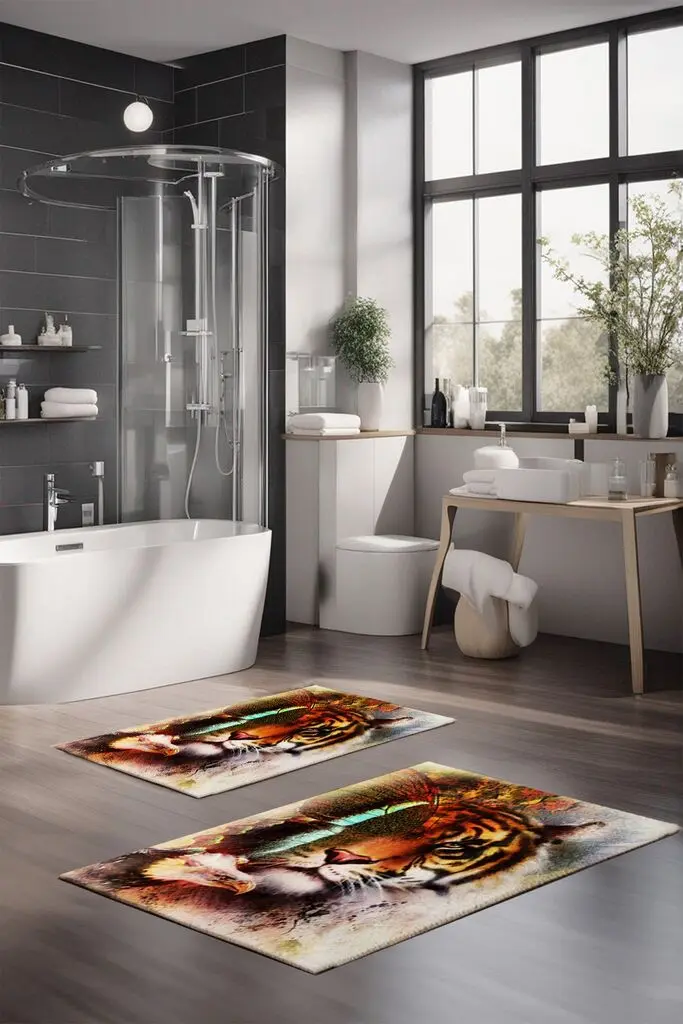 L'essentiel Maison Set prostirki za kupatilo CT-5145, 2 Komada, Šarena