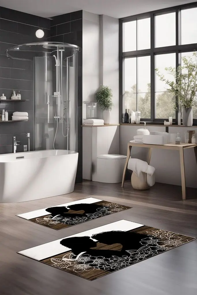 L'essentiel Maison Set prostirki za kupatilo CT-5160, 2 Komada, Šarena