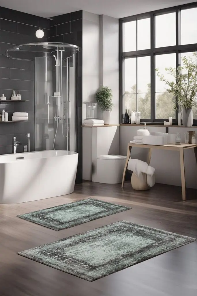 L'essentiel Maison Set prostirki za kupatilo CT-5084, 2 Komada, Šarena