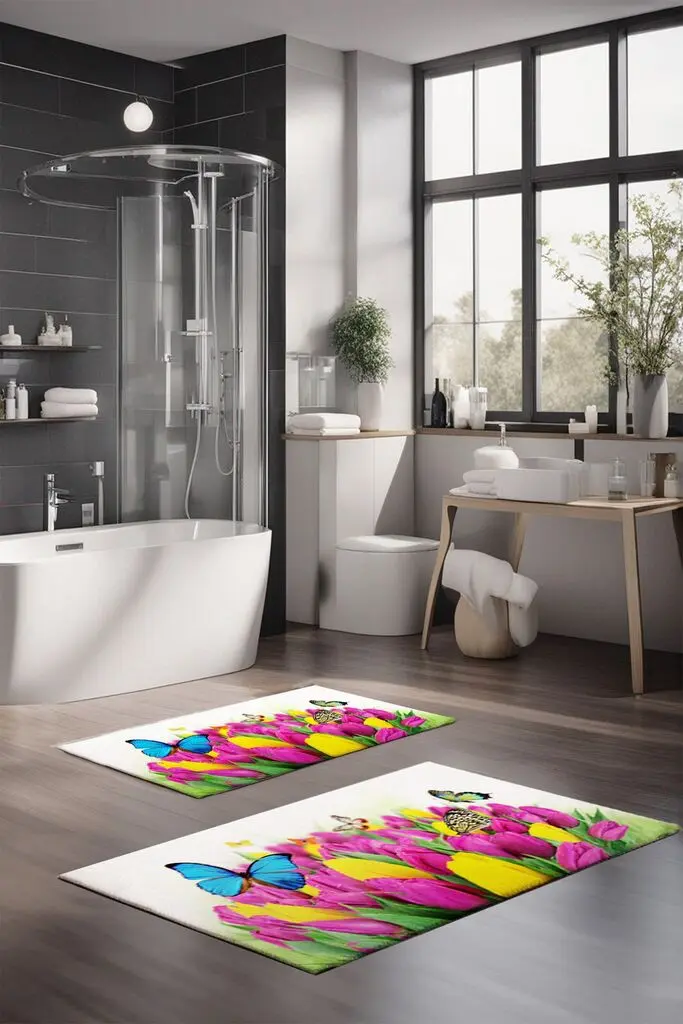 L'essentiel Maison Set prostirki za kupatilo CT-5110, 2 Komada, Šarena