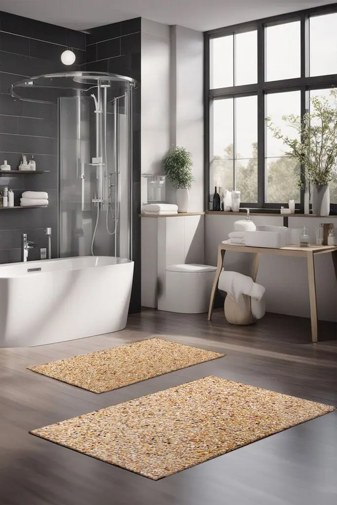 L'essentiel Maison Set prostirki za kupatilo CT-5173, 2 Komada, Šarena