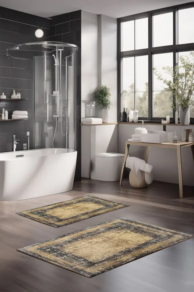 L'essentiel Maison Set prostirki za kupatilo CT-5083, 2 Komada, Šarena