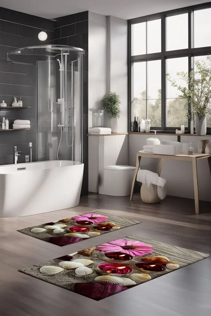 L'essentiel Maison Set prostirki za kupatilo CT-5144, 2 Komada, Šarena