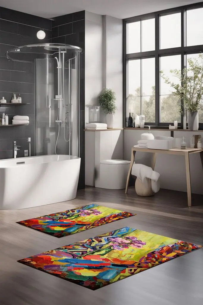L'essentiel Maison Set prostirki za kupatilo CT-5142, 2 Komada, Šarena