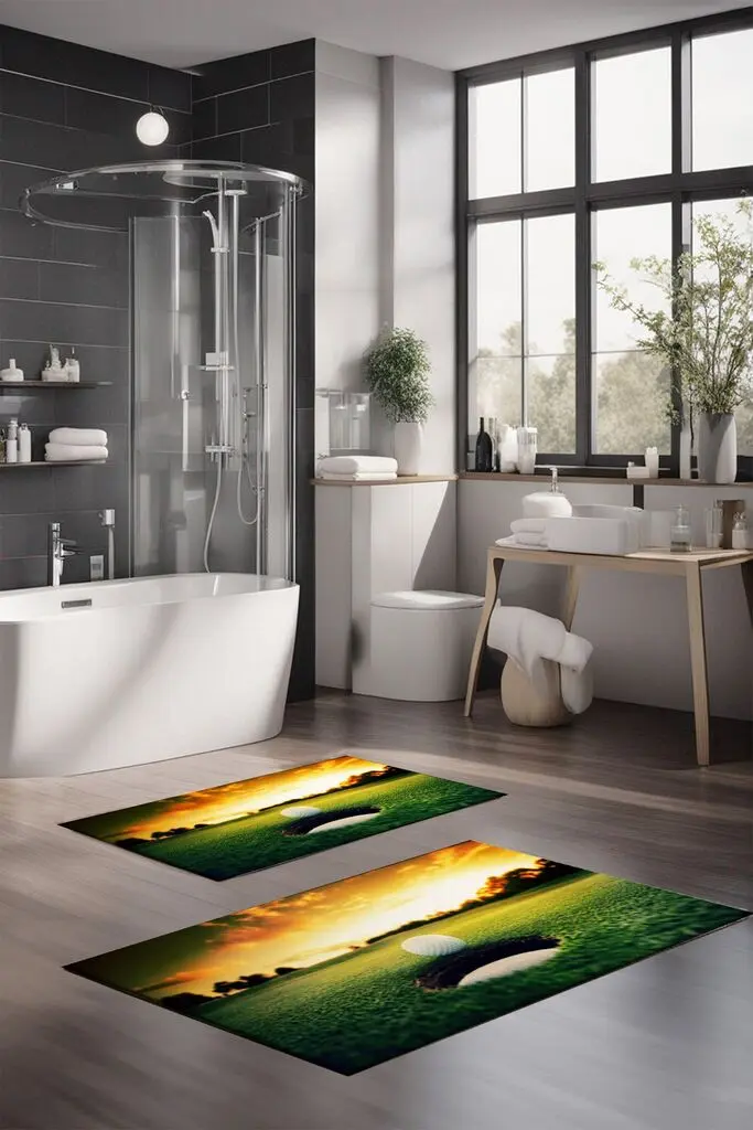 L'essentiel Maison Set prostirki za kupatilo CT-5147, 2 Komada, Šarena