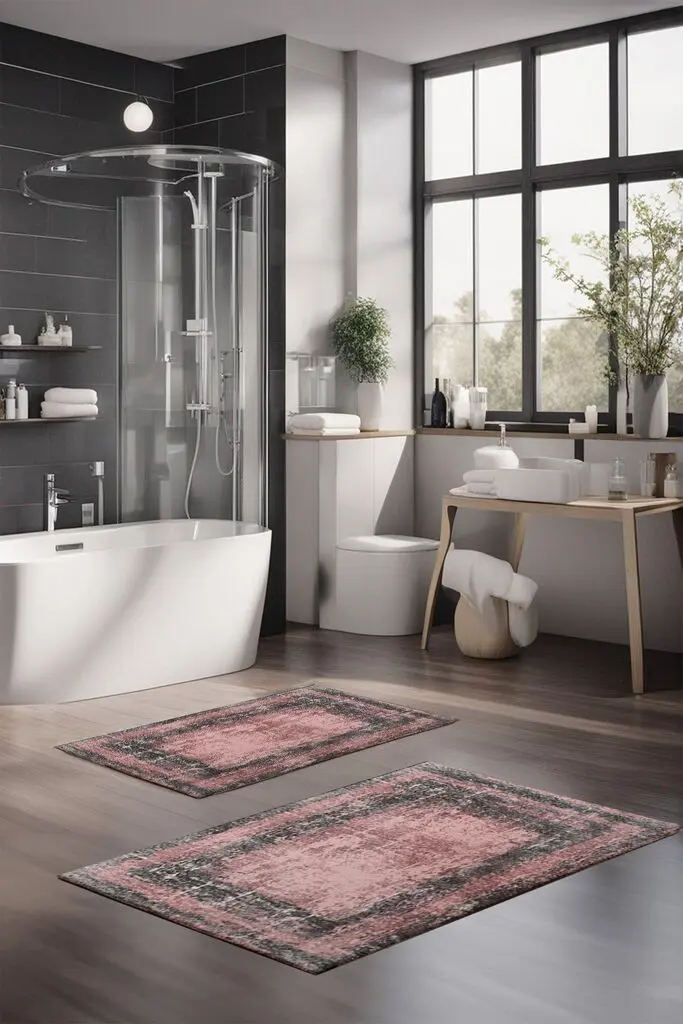 L'essentiel Maison Set prostirki za kupatilo CT-5084, 2 Komada, Šarena