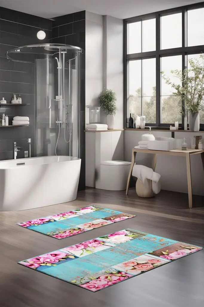 L'essentiel Maison Set prostirki za kupatilo CT-5218, 2 Komada, Šarena