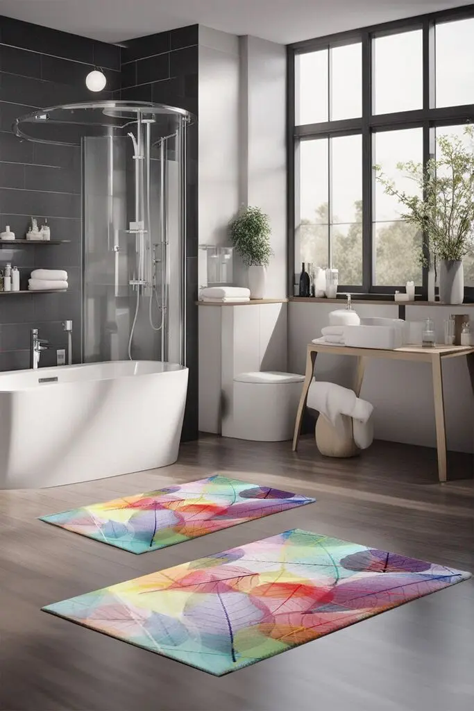 L'essentiel Maison Set prostirki za kupatilo CT-5260, 2 Komada, Šarena