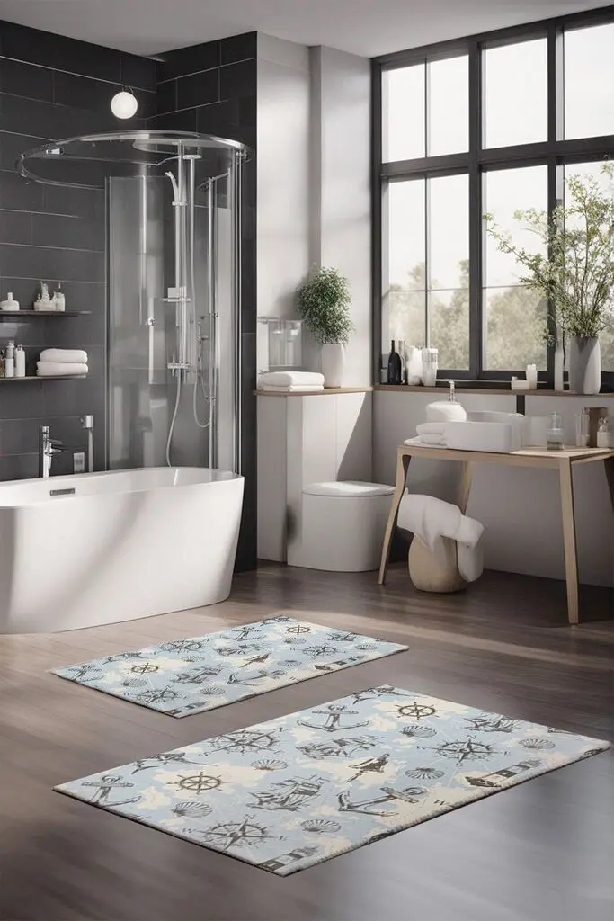 L'essentiel Maison Set prostirki za kupatilo CT-5235, 2 Komada, Šarena