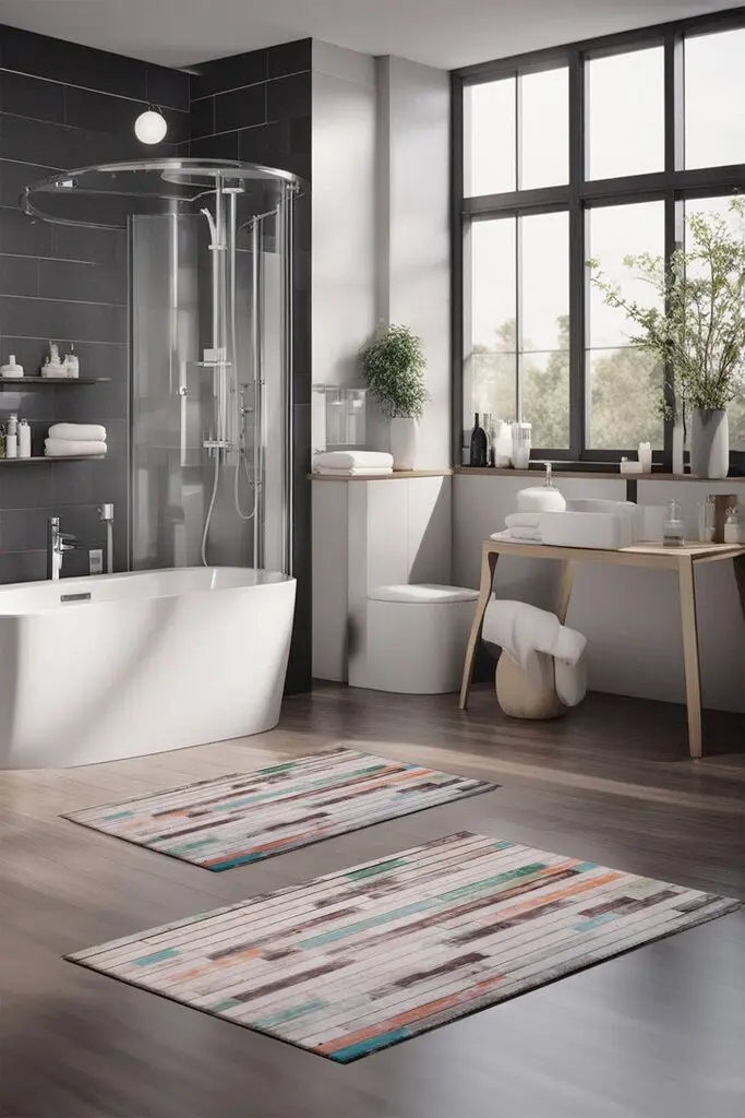 L'essentiel Maison Set prostirki za kupatilo CT-5252, 2 Komada, Šarena