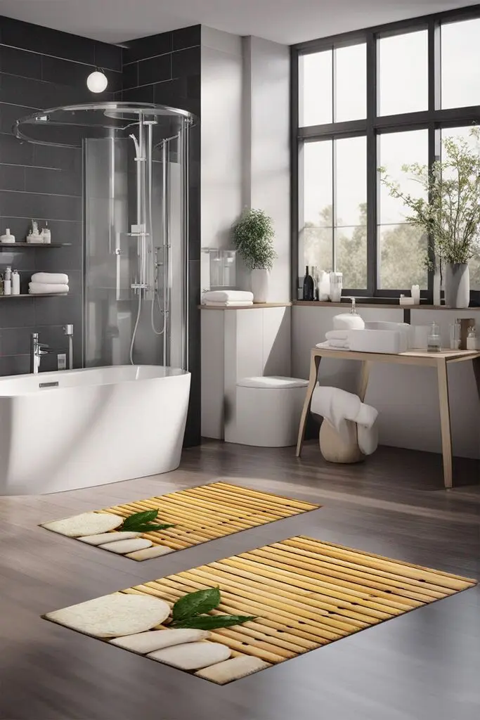 L'essentiel Maison Set prostirki za kupatilo CT-5202, 2 Komada, Bež