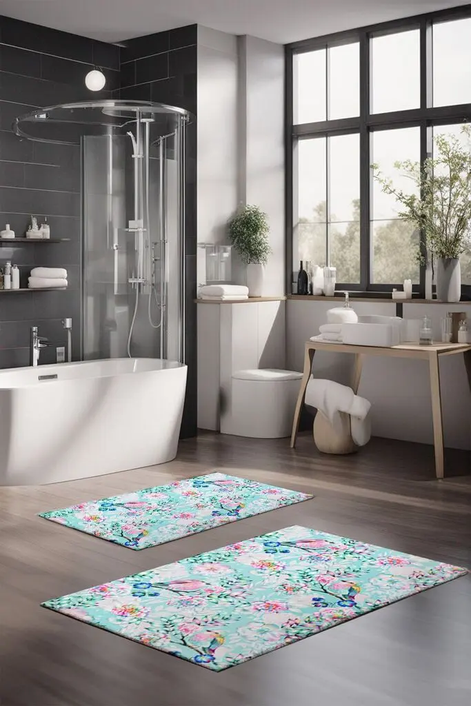 L'essentiel Maison Set prostirki za kupatilo CT-5255, 2 Komada, Šarena