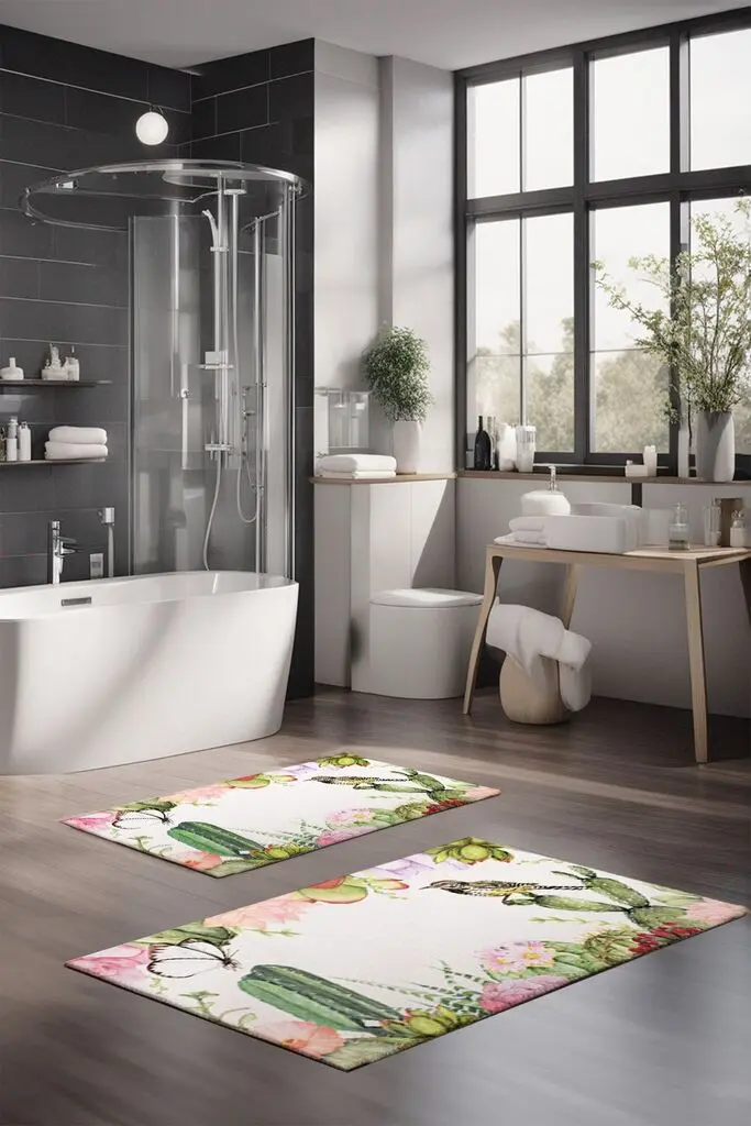 L'essentiel Maison Set prostirki za kupatilo CT-5208, 2 Komada, Šarena