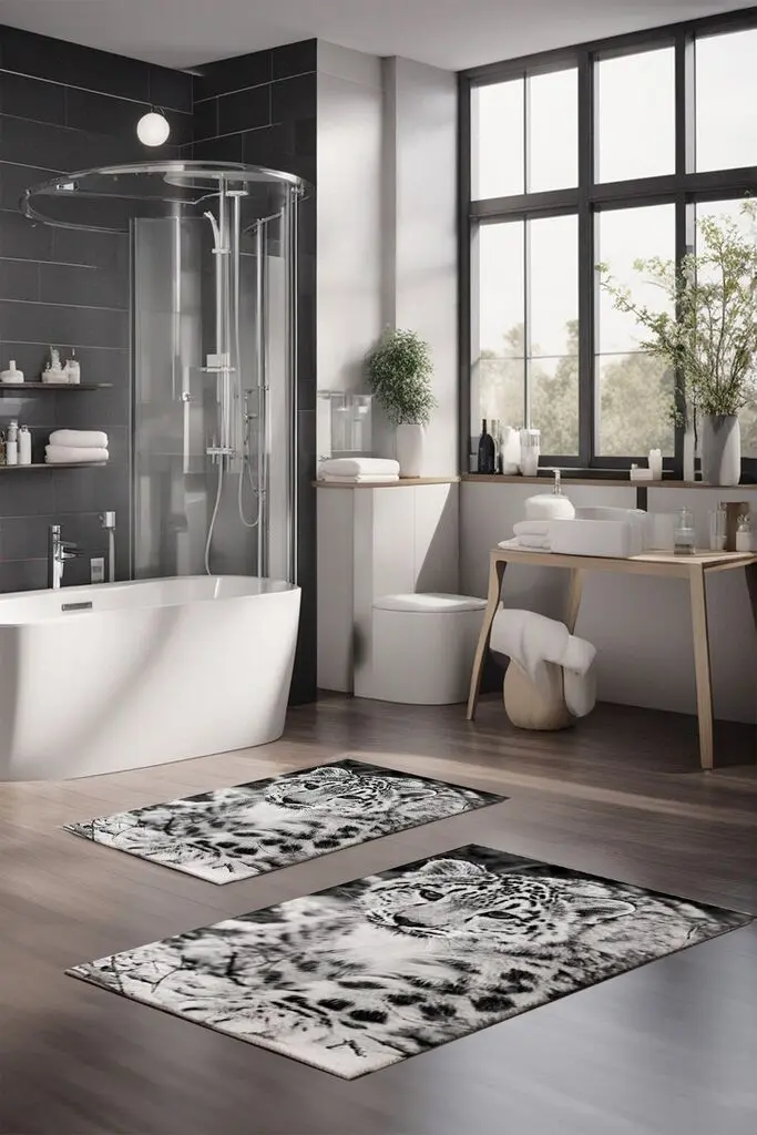 L'essentiel Maison Set prostirki za kupatilo CT-5286, 2 Komada, Šarena