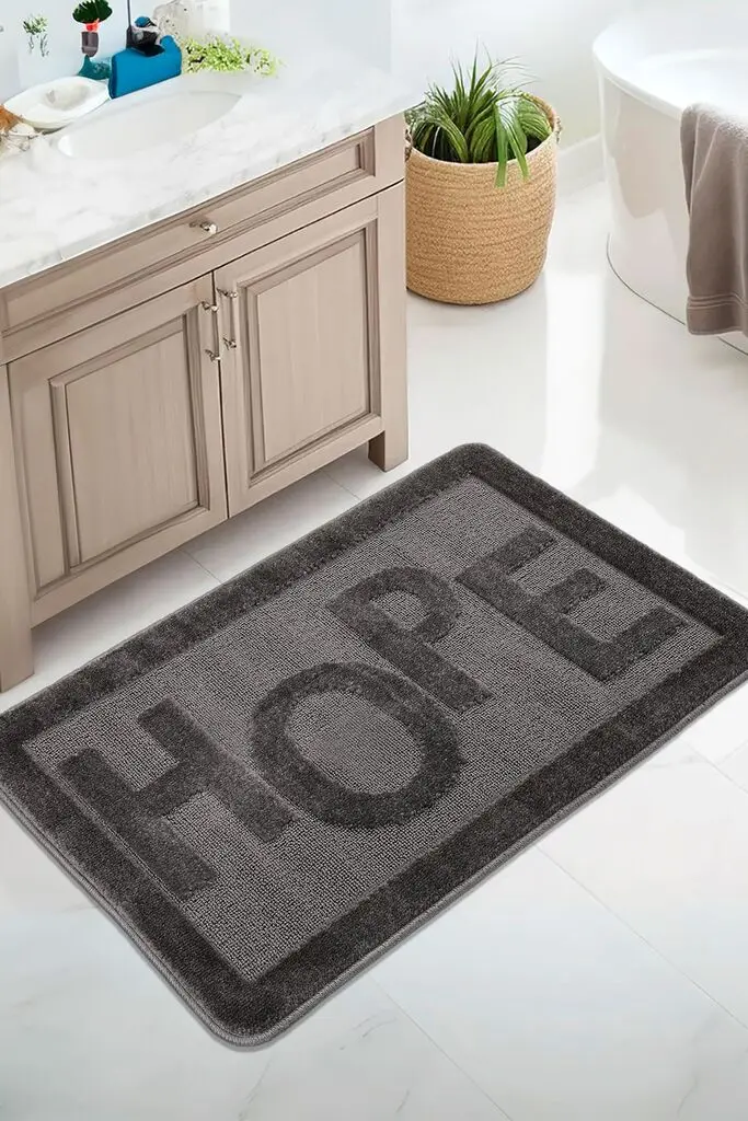 L'essentiel Maison Prostirka za kupatilo Hope, 60x100 cm, Antracit