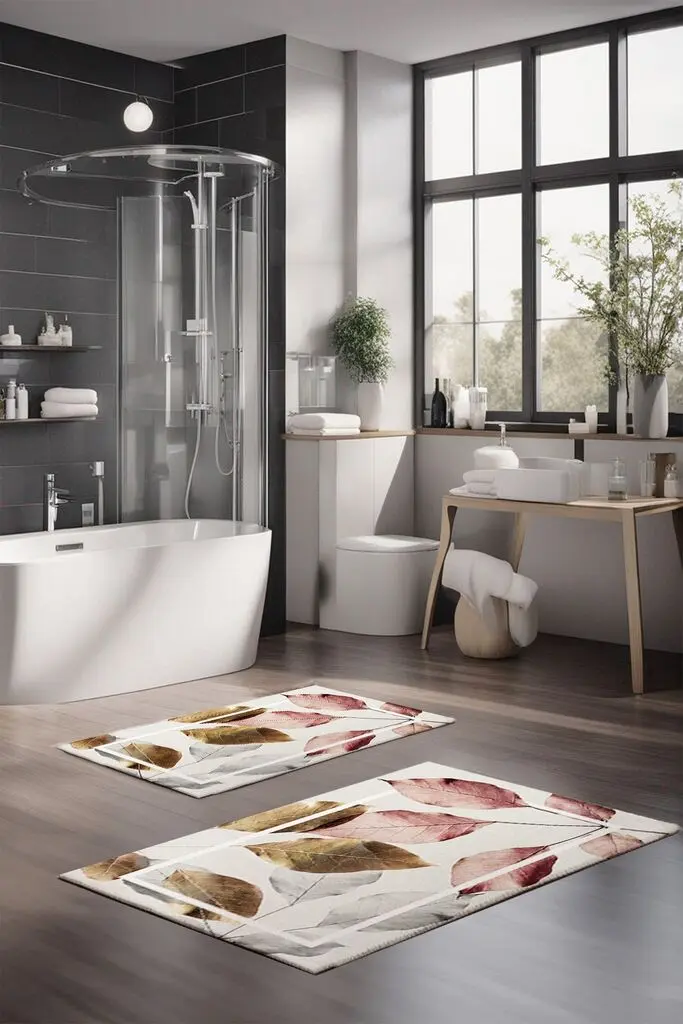 L'essentiel Maison Set prostirki za kupatilo CT-5061, 2 Komada, Šarena