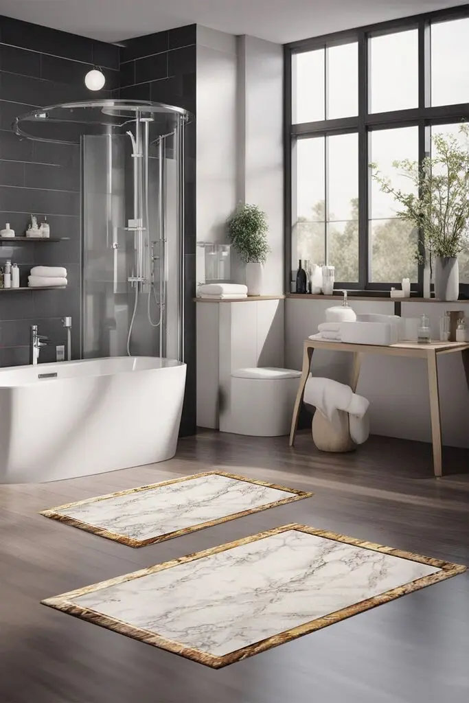 L'essentiel Maison Set prostirki za kupatilo CT-5009, 2 Komada, Šarena