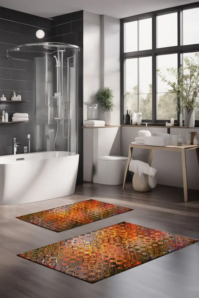 L'essentiel Maison Set prostirki za kupatilo CT-5010, 2 Komada, Šarena