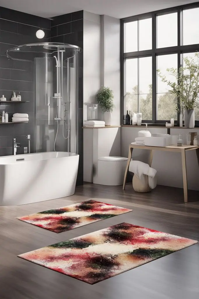L'essentiel Maison Set prostirki za kupatilo CT-5013, 2 Komada, Šarena