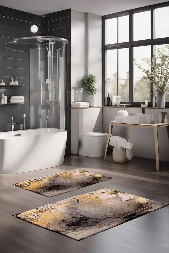 L'essentiel Maison Set prostirki za kupatilo CT-5003, 2 Komada, Šarena