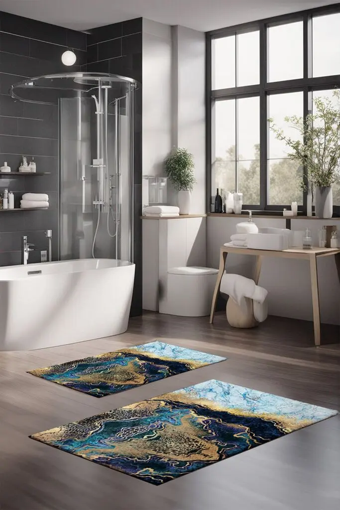 L'essentiel Maison Set prostirki za kupatilo CT-5023, 2 Komada, Šarena