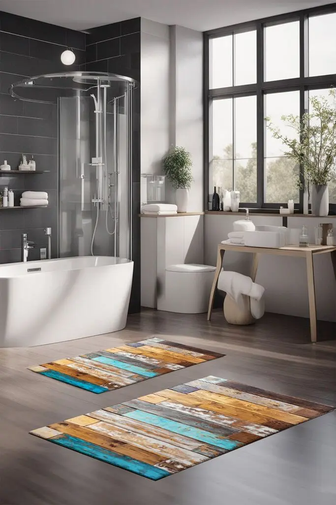 L'essentiel Maison Set prostirki za kupatilo CT-5251, 2 Komada, Šarena