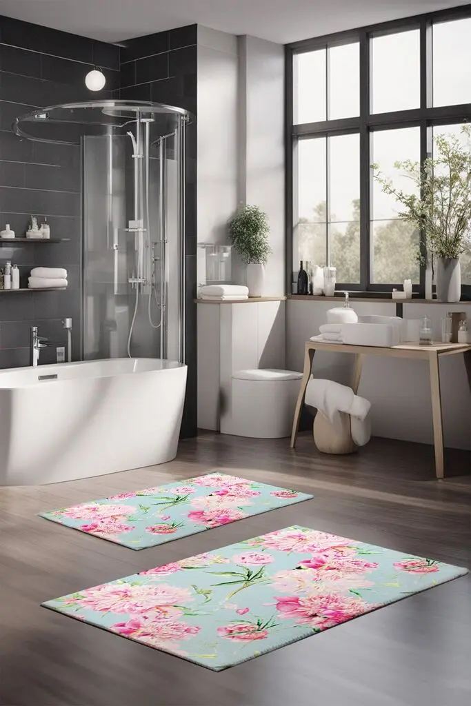 L'essentiel Maison Set prostirki za kupatilo CT-5256, 2 Komada, Šarena