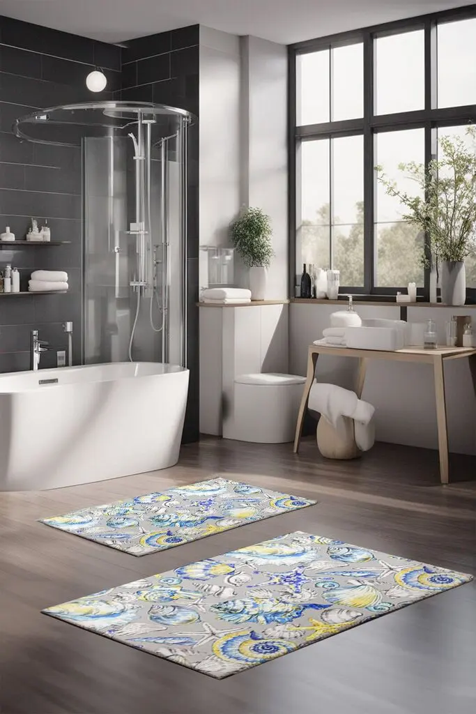L'essentiel Maison Set prostirki za kupatilo CT-5240, 2 Komada, Šarena