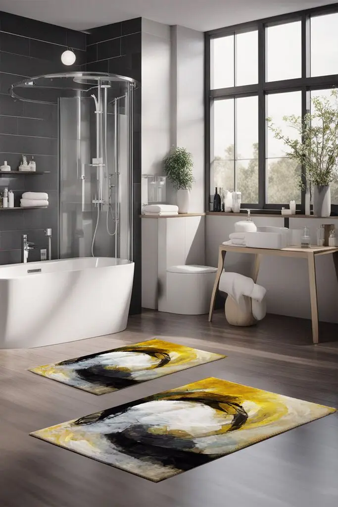 L'essentiel Maison Set prostirki za kupatilo CT-5045, 2 Komada, Šarena