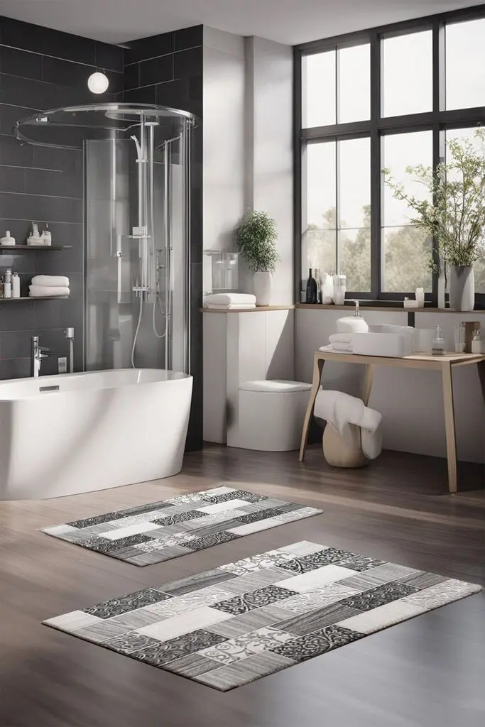 L'essentiel Maison Set prostirki za kupatilo CT-5233, 2 Komada, Svetlosiva
