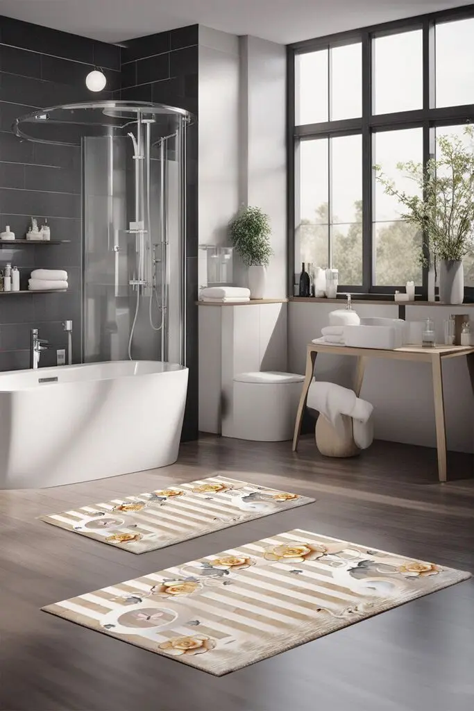 L'essentiel Maison Set prostirki za kupatilo CT-5230, 2 Komada, Šarena