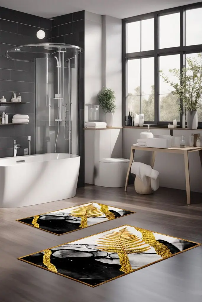 L'essentiel Maison Set prostirki za kupatilo CT-5267, 2 Komada, Šarena